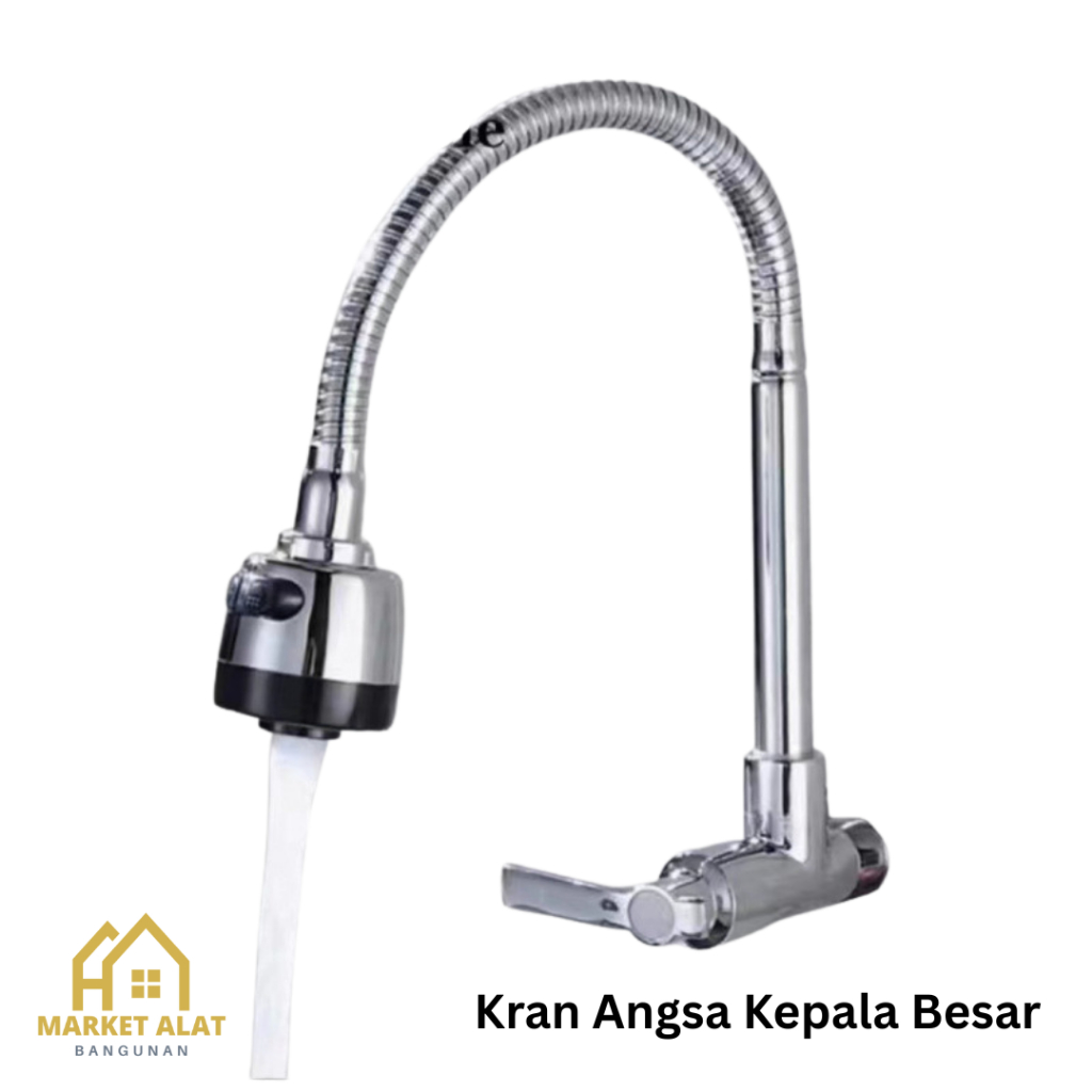 Jual Kran Angsa Cuci Piring Fleksibel STAINLESS Kepala Besar 2 Tipe ...