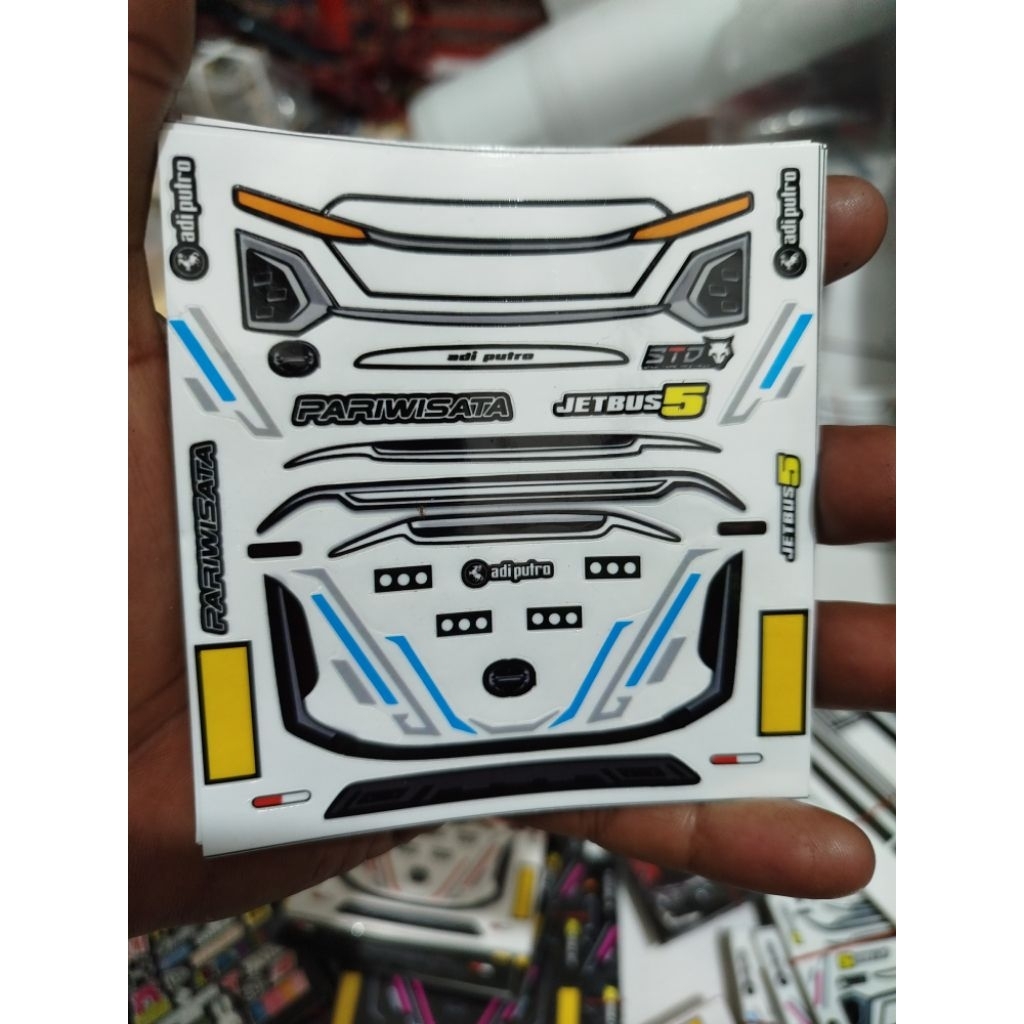 Jual stiker HEADLAMP JB5 VERSI BARU ADA LIS NYA untuk miniatur rkc atau ...