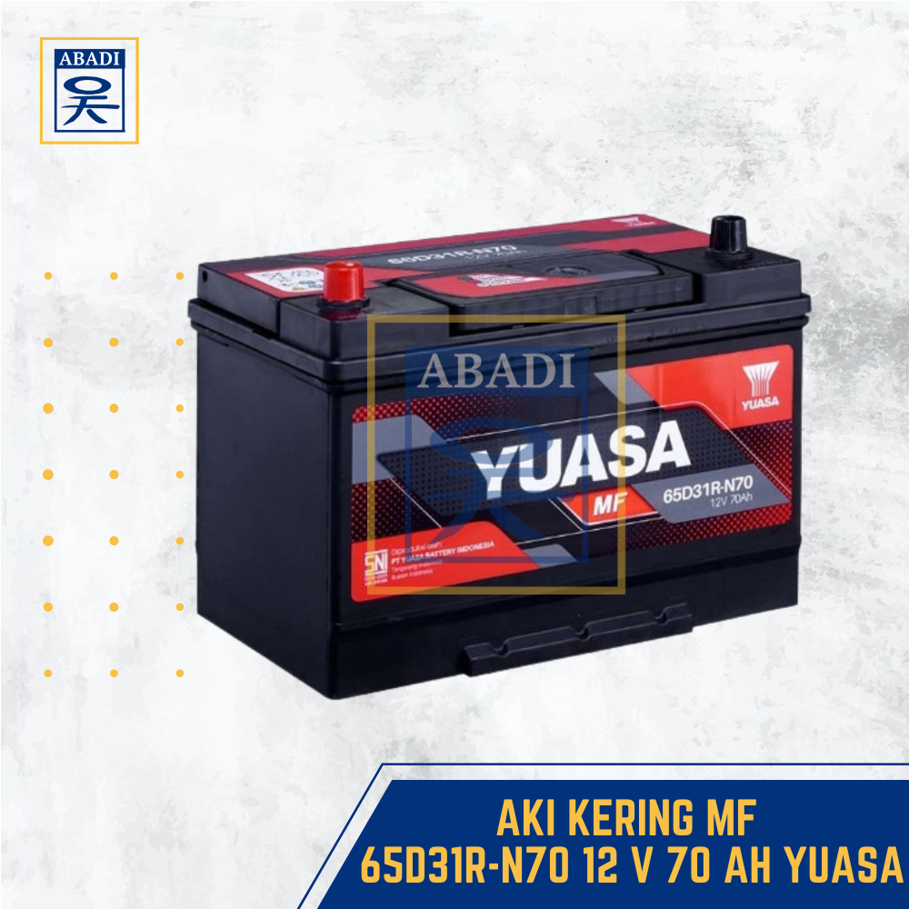 Jual AKI KERING MF 65D31R-N70 12 V 70 AH YUASA | Shopee Indonesia