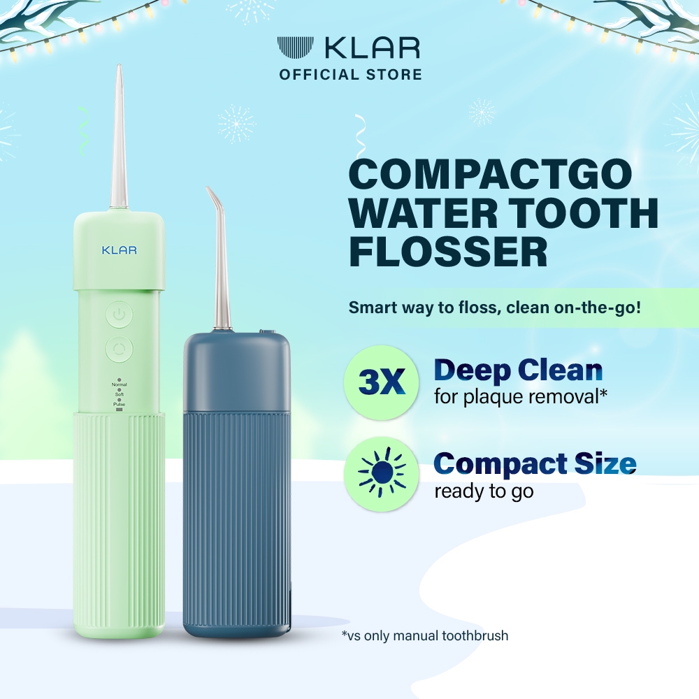 Jual KLAR CompactGo | Water Tooth Flosser Travel Friendly Untuk ...