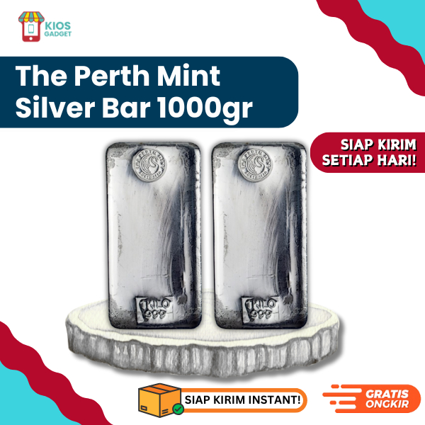 Jual Perak Batangan SIlver Bar The Perth Mint 99.99% 1000Gram | Silver ...