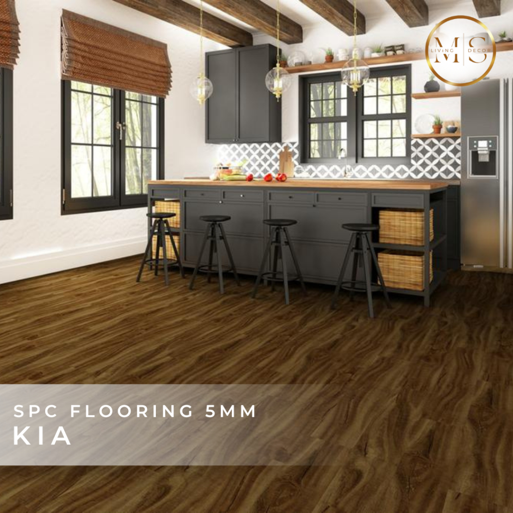 Jual Lantai SPC Flooring KIA 180x1220 MM - SPC Tebal 5mm Anti Air & Rayap | Shopee Indonesia