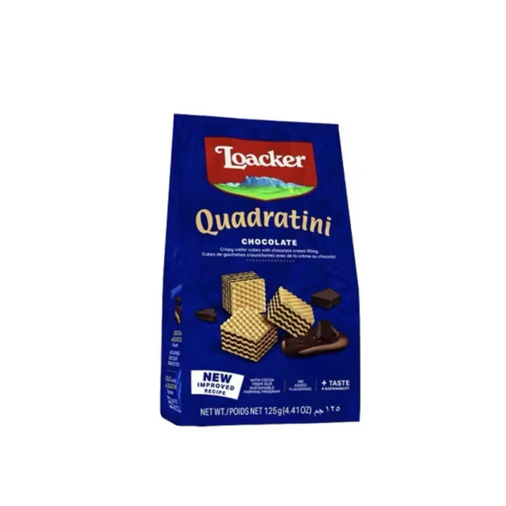 Jual Loacker Quadratini Chocolate 125 gr EXP 2026 | Shopee Indonesia