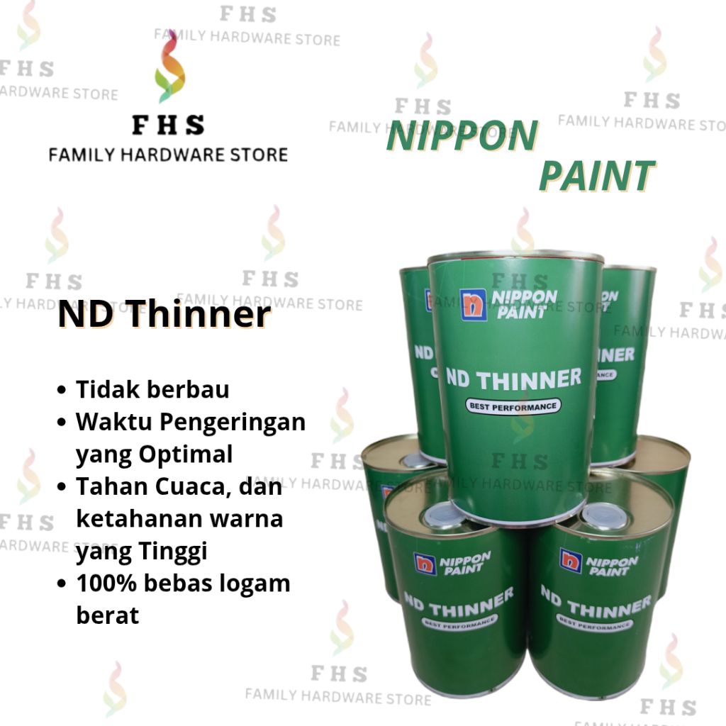 Jual Thinner Thiner ND Nippon Paint 1 liter Thinner NC Duco | Shopee ...