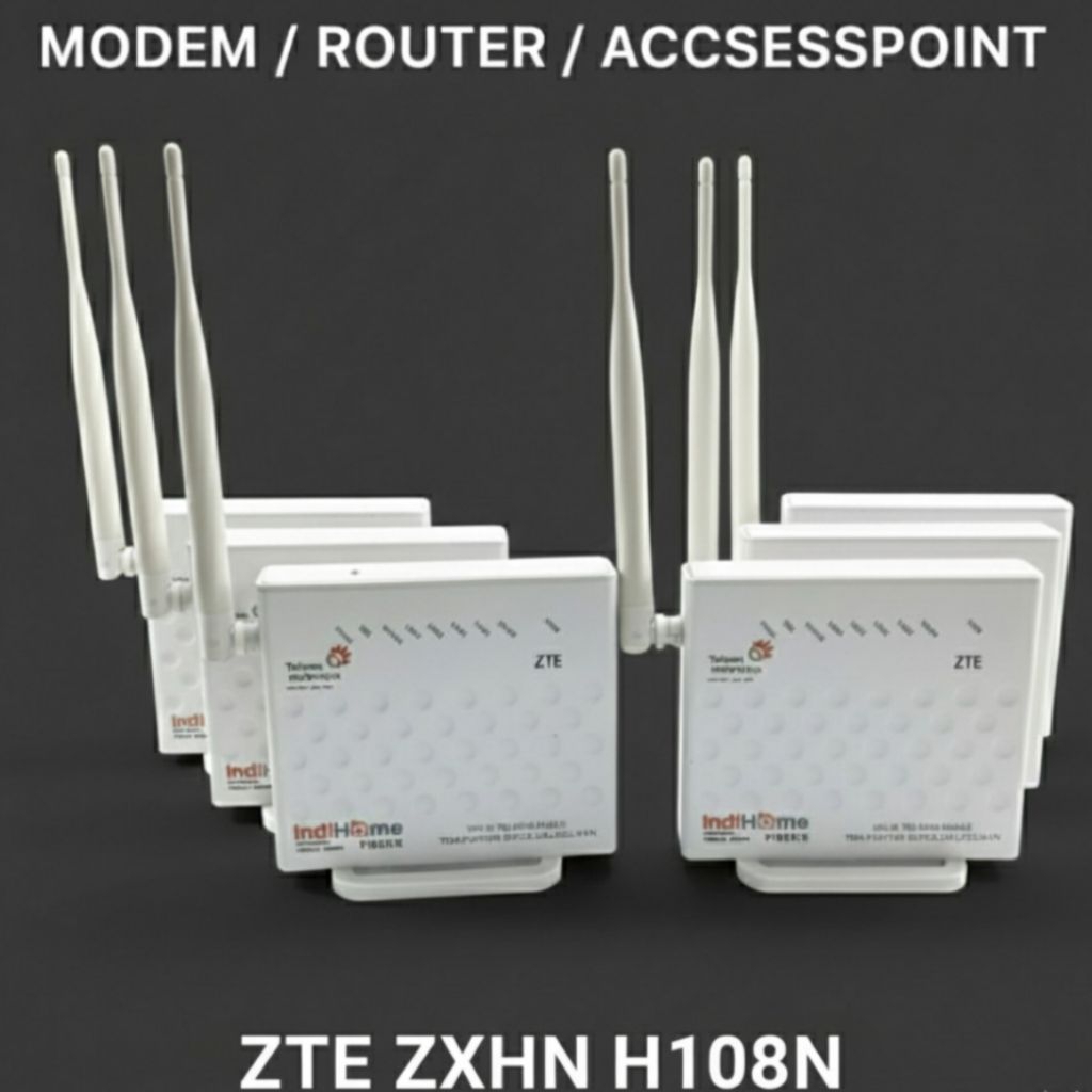 Jual ZTE ZXHN H108N Modem ADSL2+ Router 4 Port LAN Bekas Normal Mulus ...