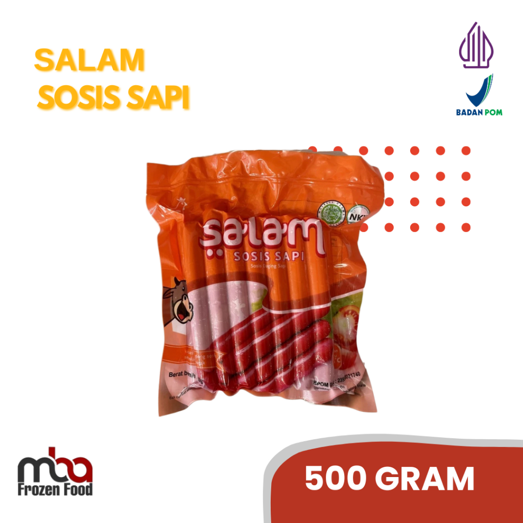 Jual SALAM Sosis Sapi Merah Long 500 Gram (15pcs) /Sosissapi /Sapi ...
