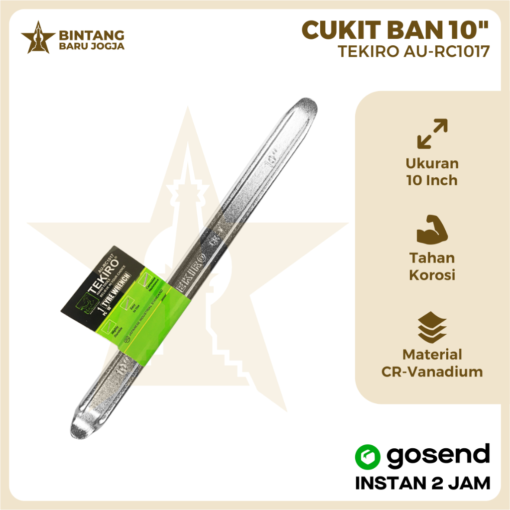 Jual Tekiro Cukit Ban 10" / Pencukil Ban / Congkelan Ban Tire Wrench ...