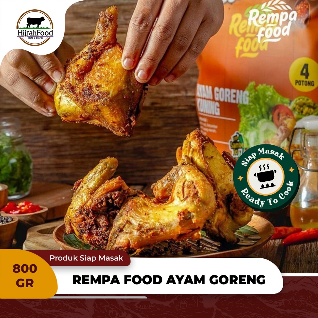 Jual Rempa Food Ayam Ungkep Bumbu Kuning Siap Goreng / Masak + Sambal ...