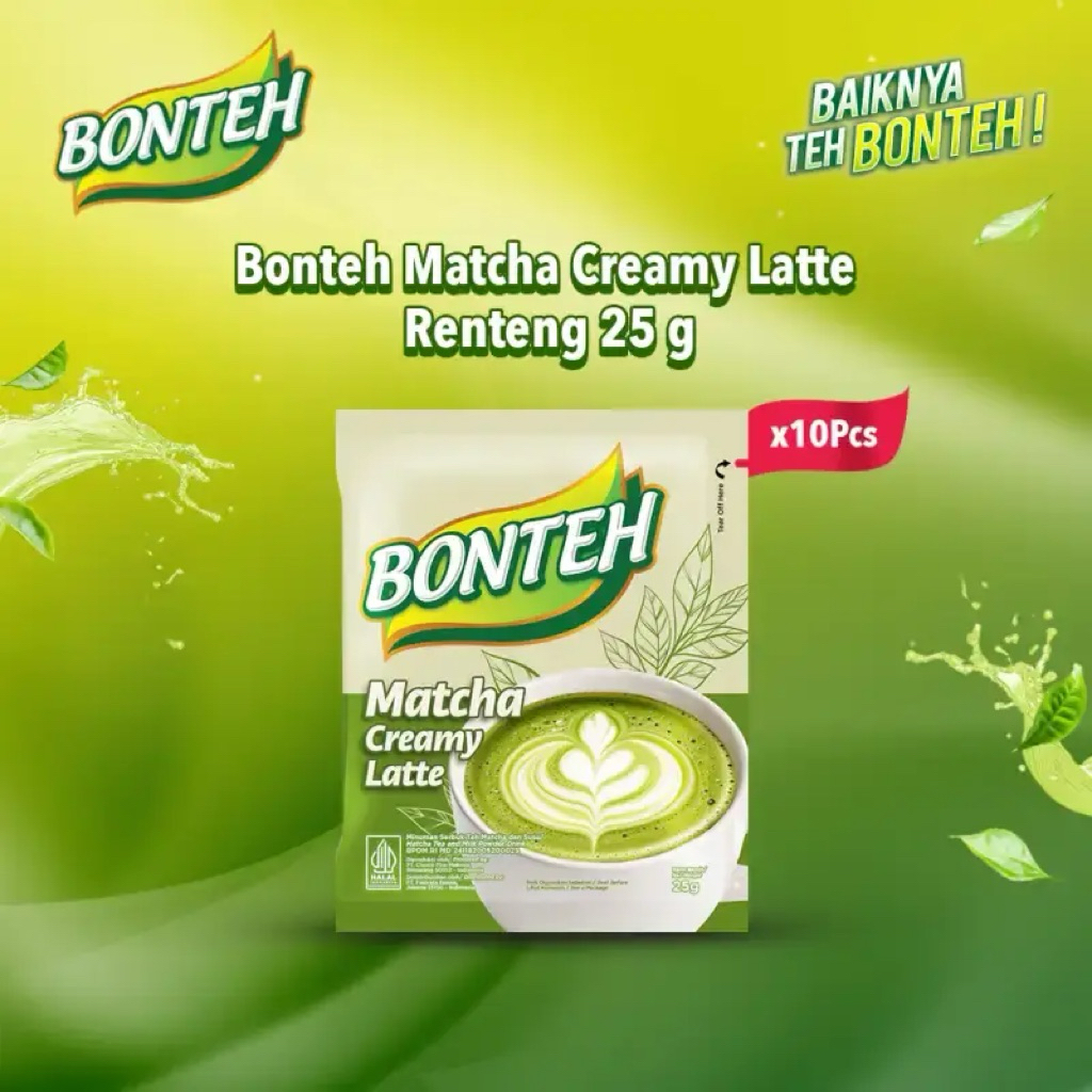 Jual [25Hrs] BONTEH MATCHA CREAMY LATTE 1 RENCENG (ISI 10) | Shopee ...