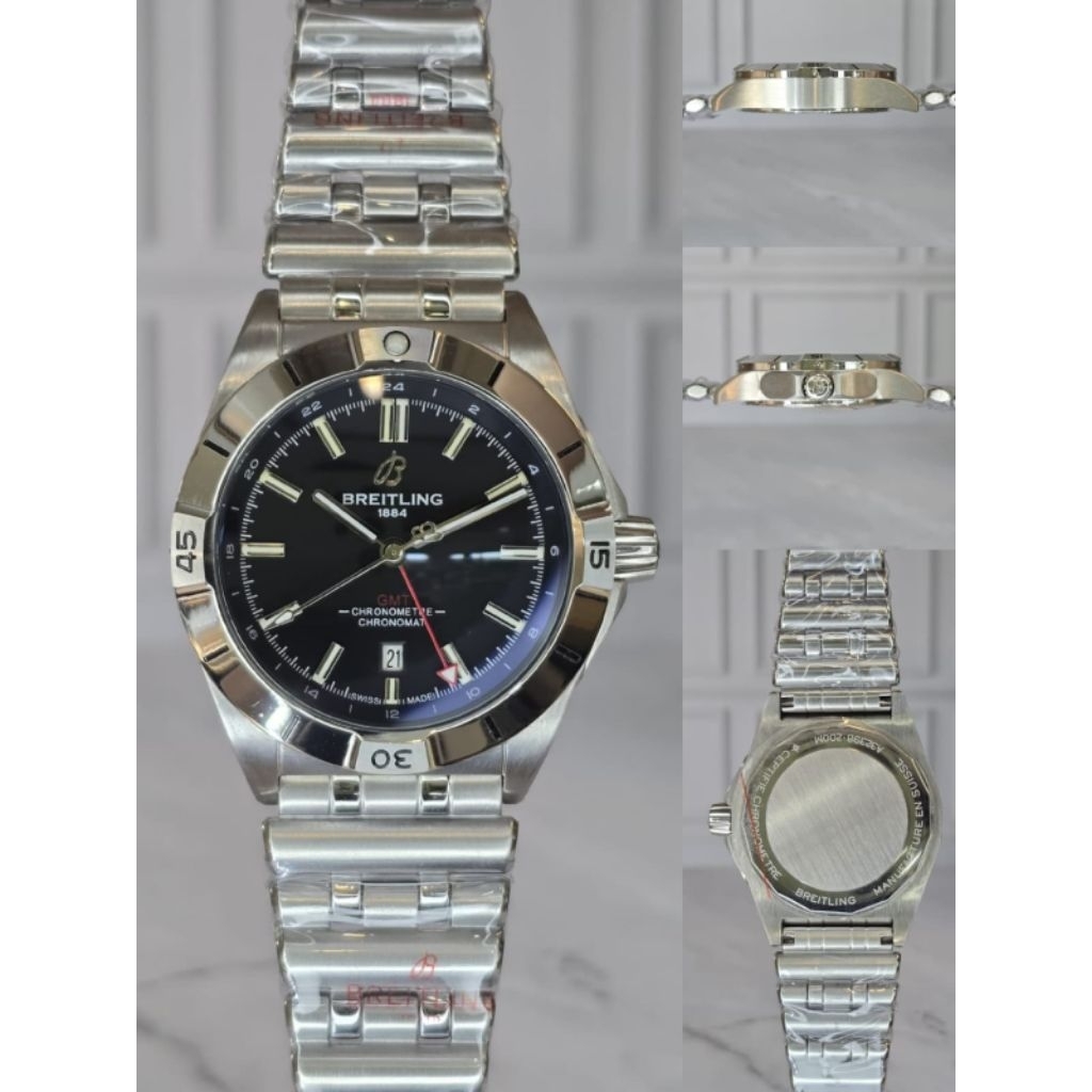 Jual Jam mewah BRT automatic 43mm Chronomat GMT stainless steel japan ...