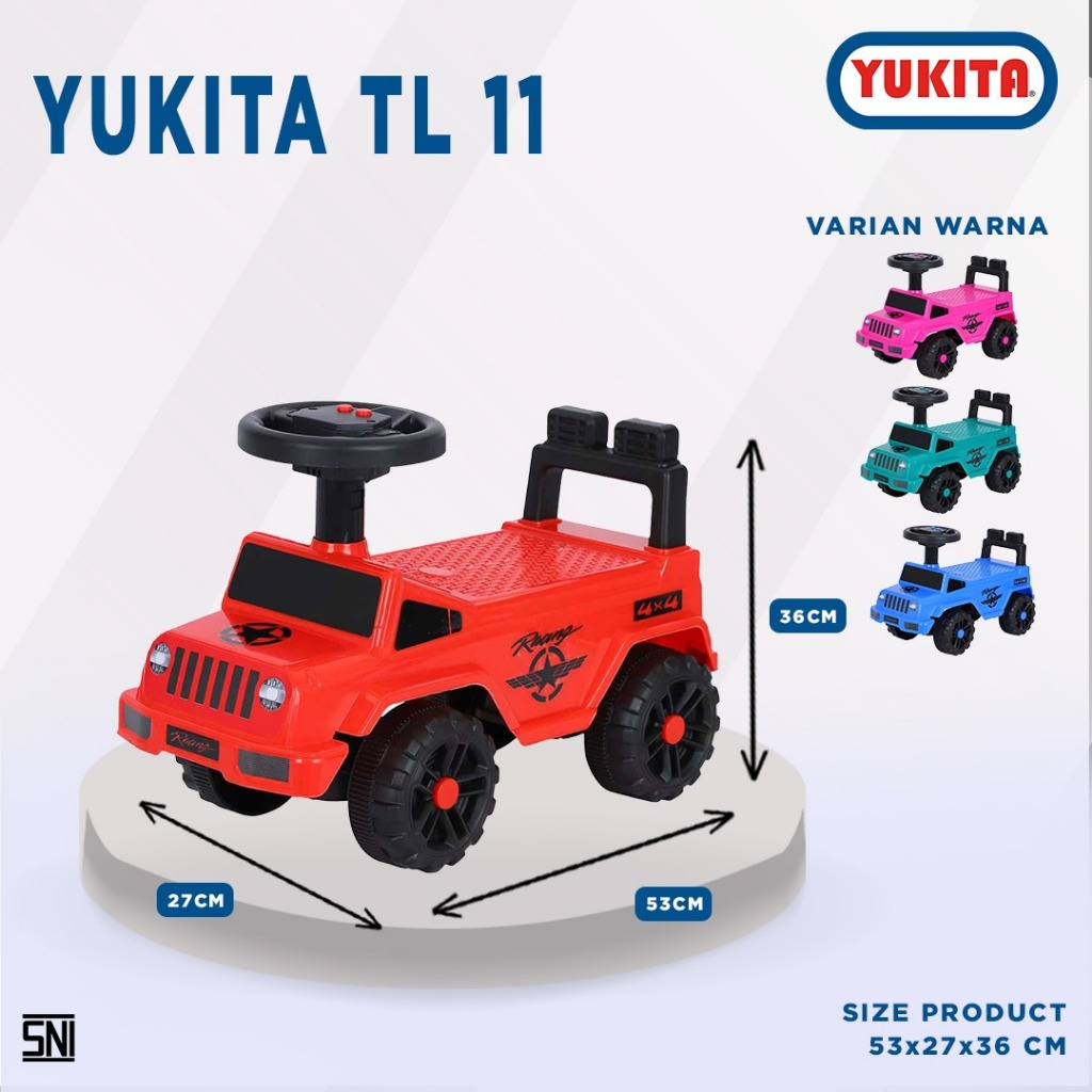 Jual Mainan Anak Mobil Dorong Ride On Yukita Tolo TL-11 Cute Push Toys ...