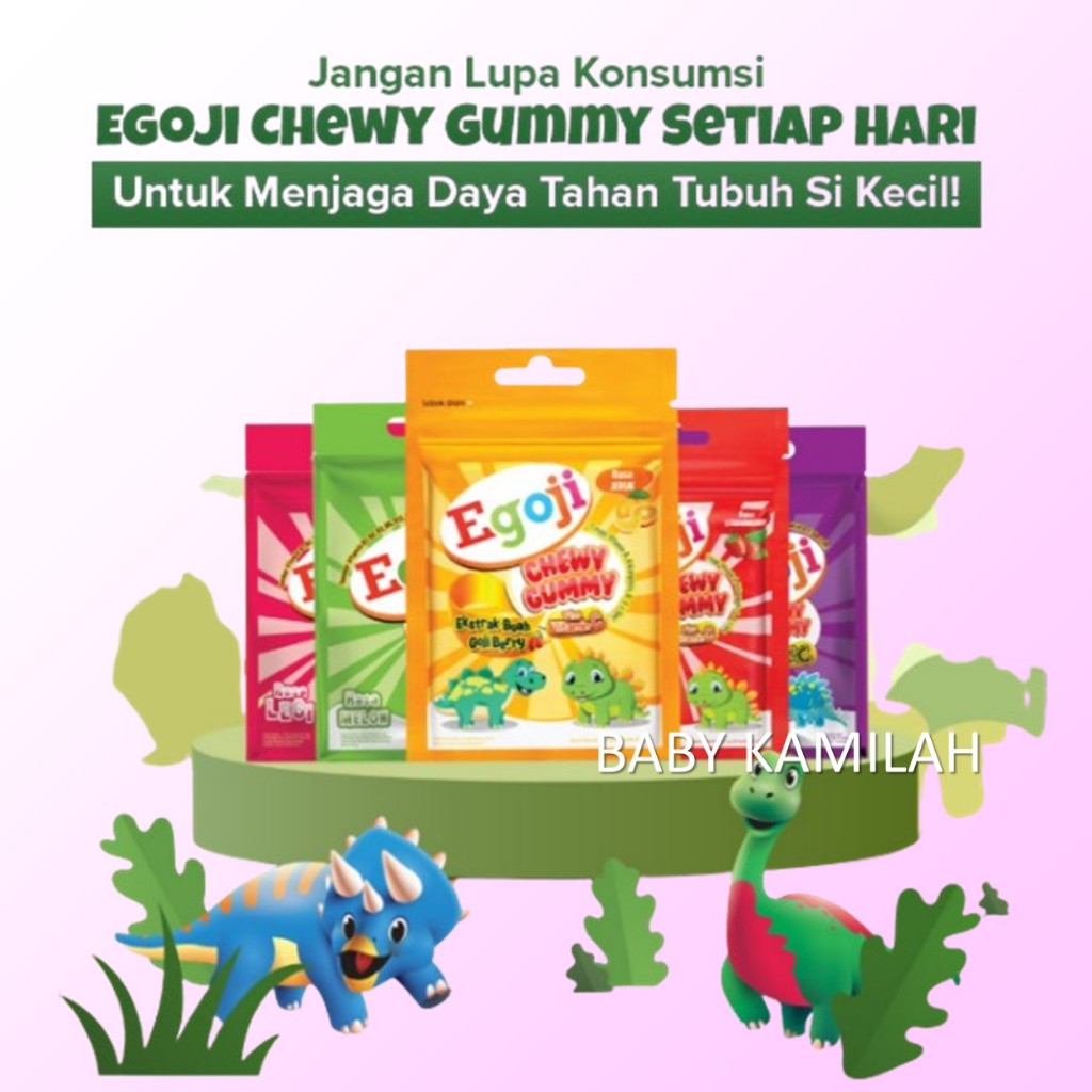 Jual Egoji Chewy Gummy 1 Box isi 5 Sachet EGOJI Gummy Multivitamin 1 ...