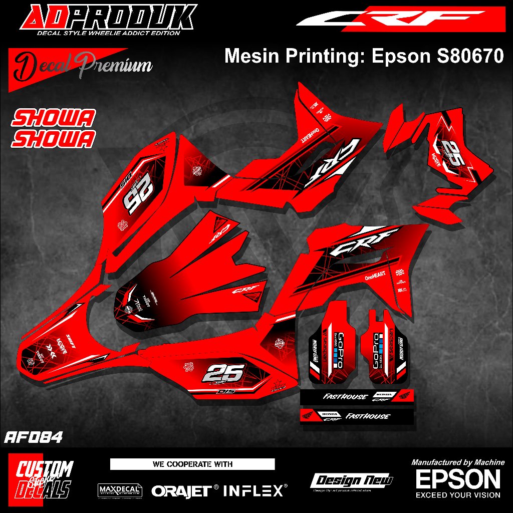 Jual Sticker Decal Crf 150 L Premium Full Body Decal Crf Custom Super ...