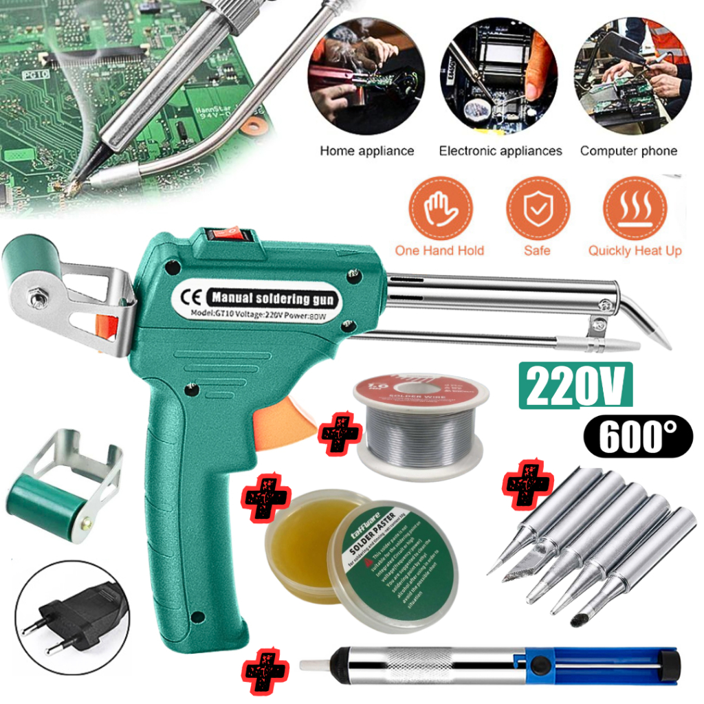 Jual Taffware Solder Listrik Tembak 60W Outomatis Set Lengkap+Timah ...