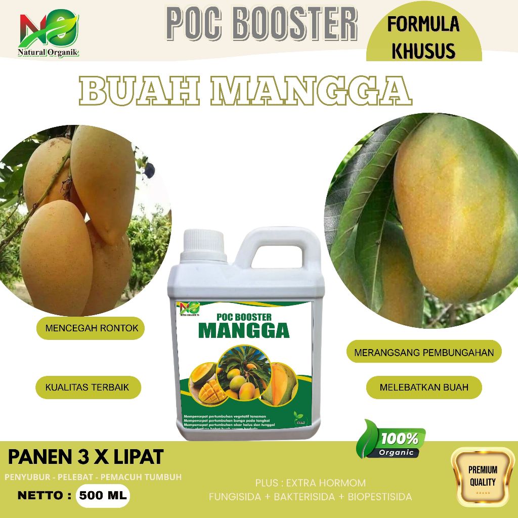 Jual pupuk cair booster MANGGA 500ml/natural organik 56/original ...