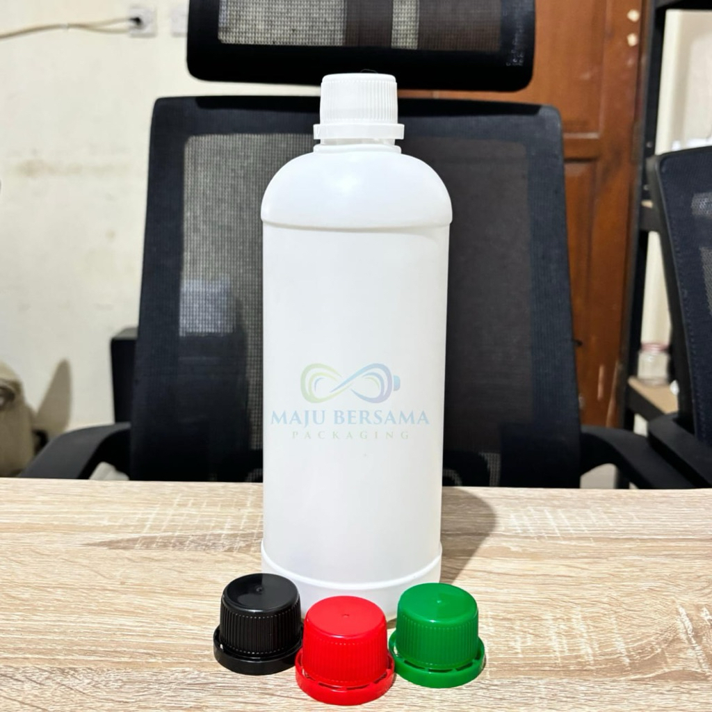 Jual Botol Agro 1 liter PUTIH SUSU 1000ml / Botol labor 1 liter HDPE ...