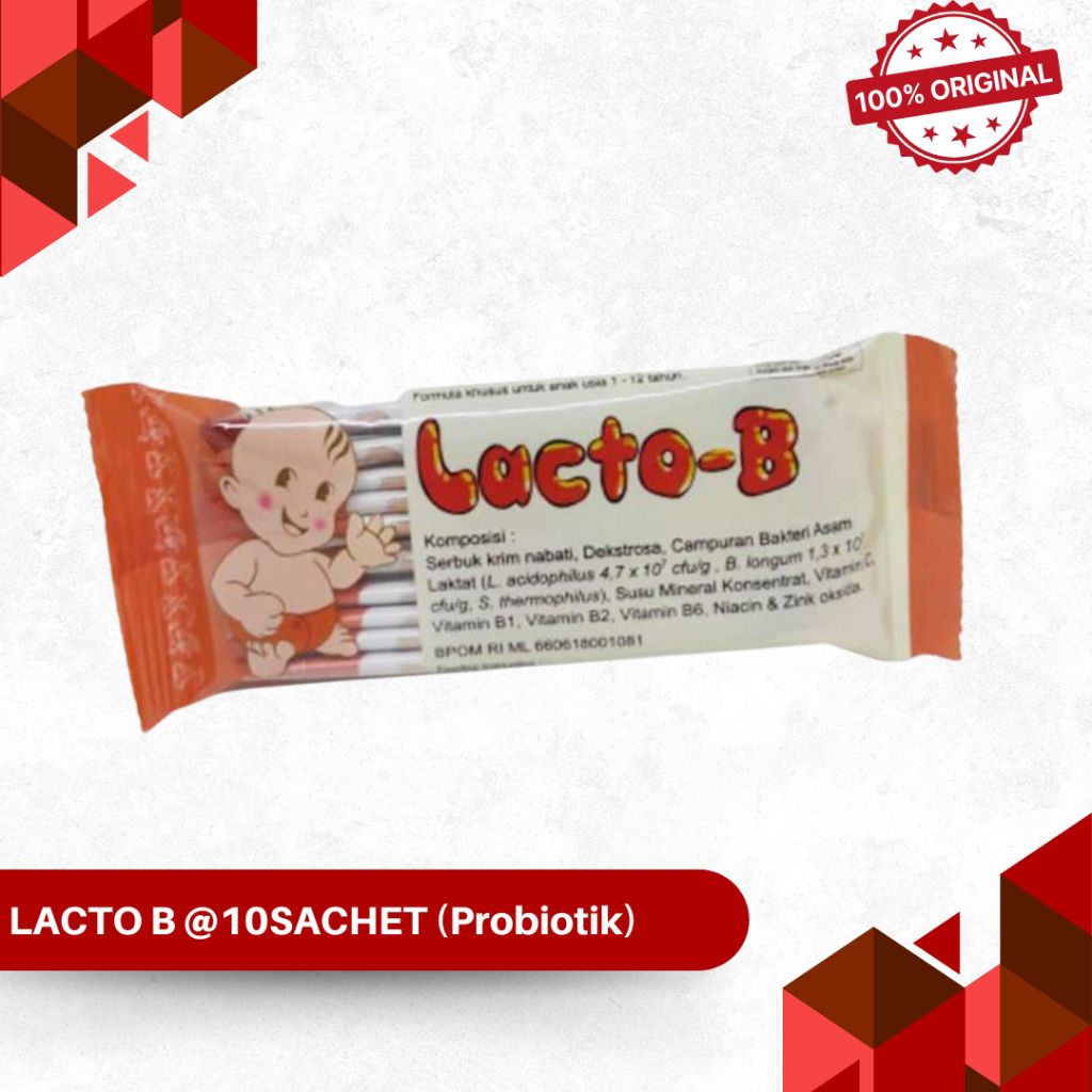 Jual LACTO B (PROBIOTIK @10 SACHET) | Shopee Indonesia