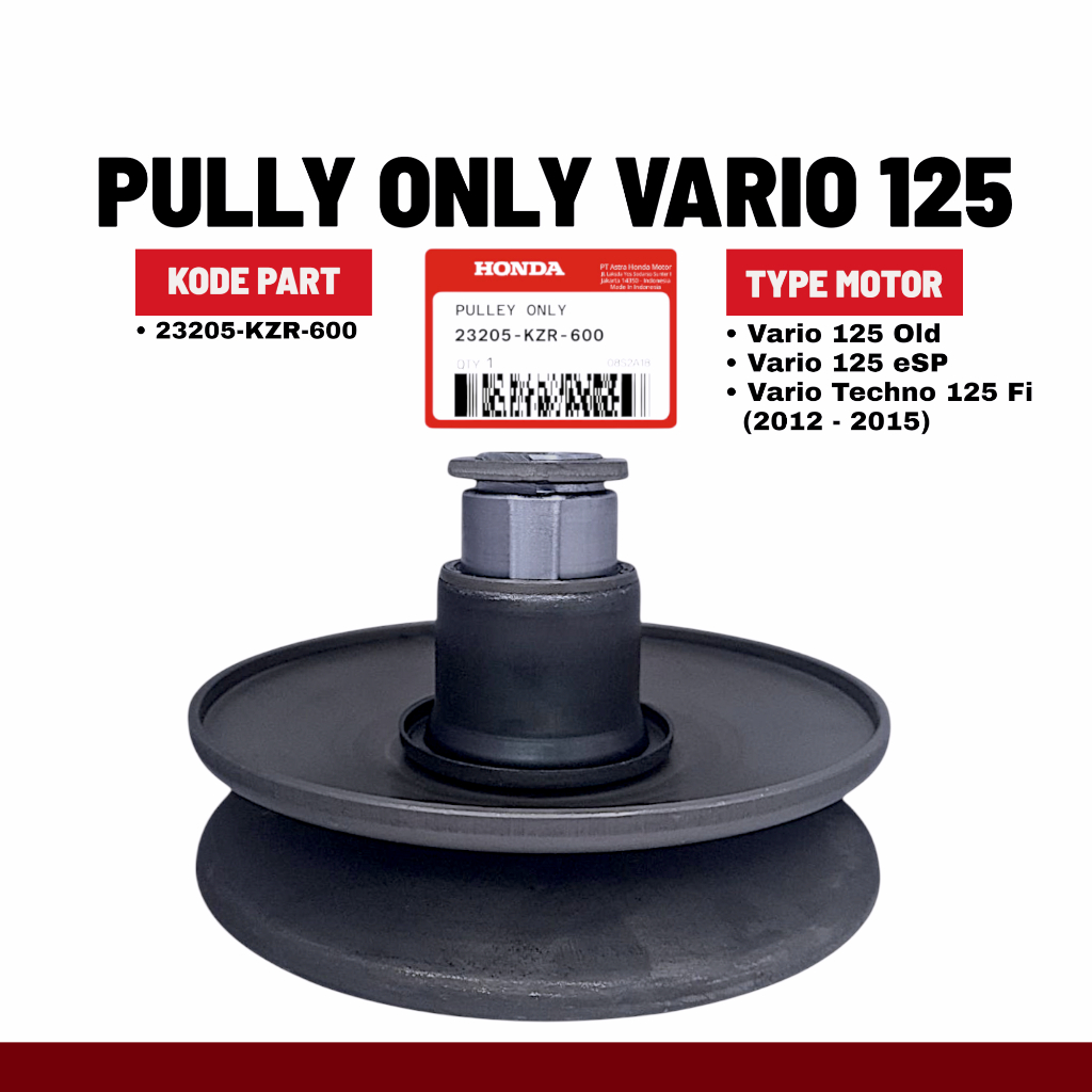 Jual Pully Pulley Only Vario 125 Old KZR | Shopee Indonesia