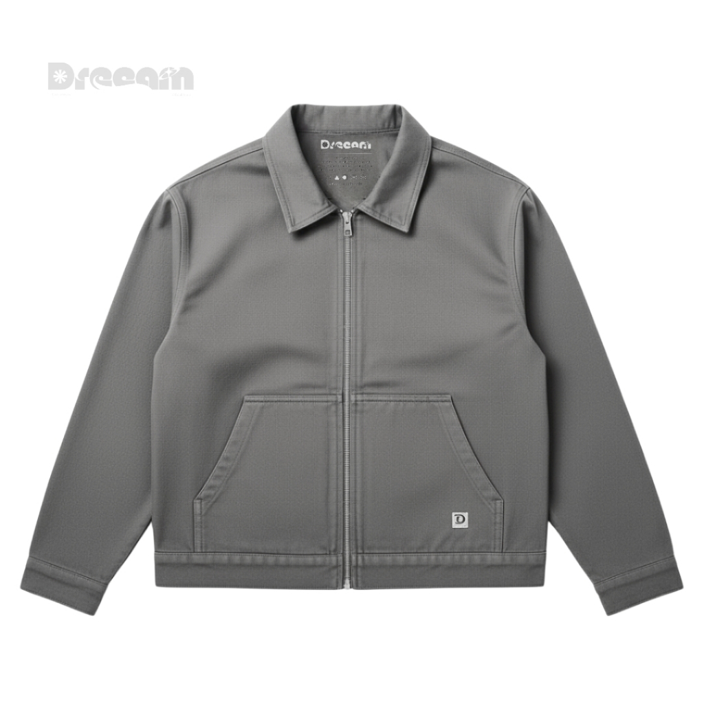 Jual Dreeam - Work Jacket Boxy - Basic - Jaket kerja - Slate Grey ...