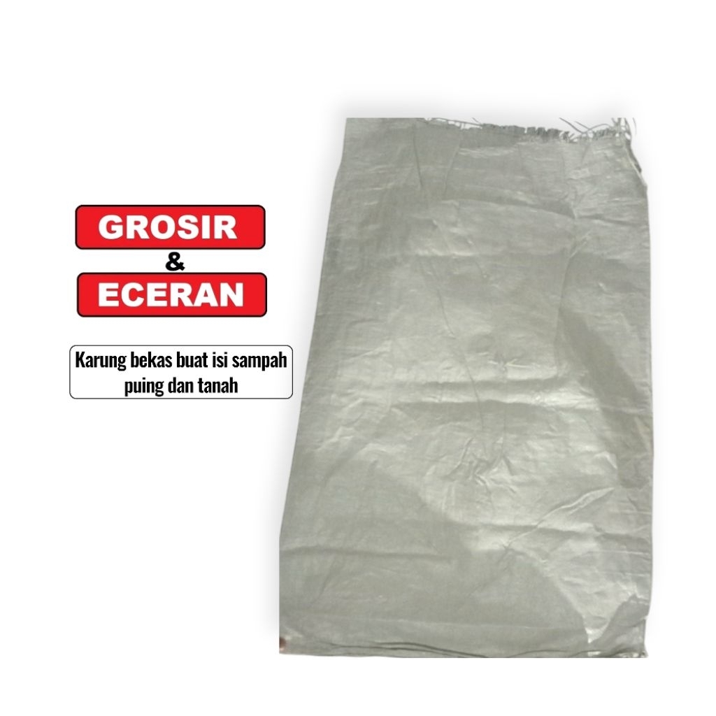 Jual Karung Bekas 25kg Tebal Dan kuat buat isi sampah puing pasir tanah ...