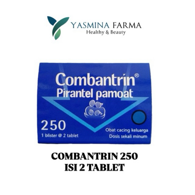 Jual [BELI 2 LEBIH HEMAT] Combantrin Pirantel Pamoat 250 Strip isi 2 ...