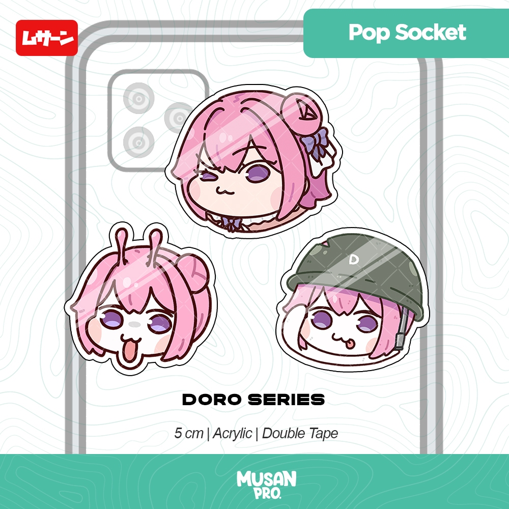 Jual Pop Socket - Holder Grip Phone - NIKKE - Doro - Musan - Fan Merch ...
