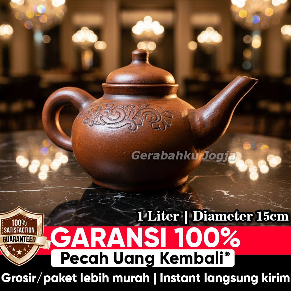 Jual Gerabahku Jogja | Teko Aladin Tanah Liat Porong Teapot Teko Poci ...