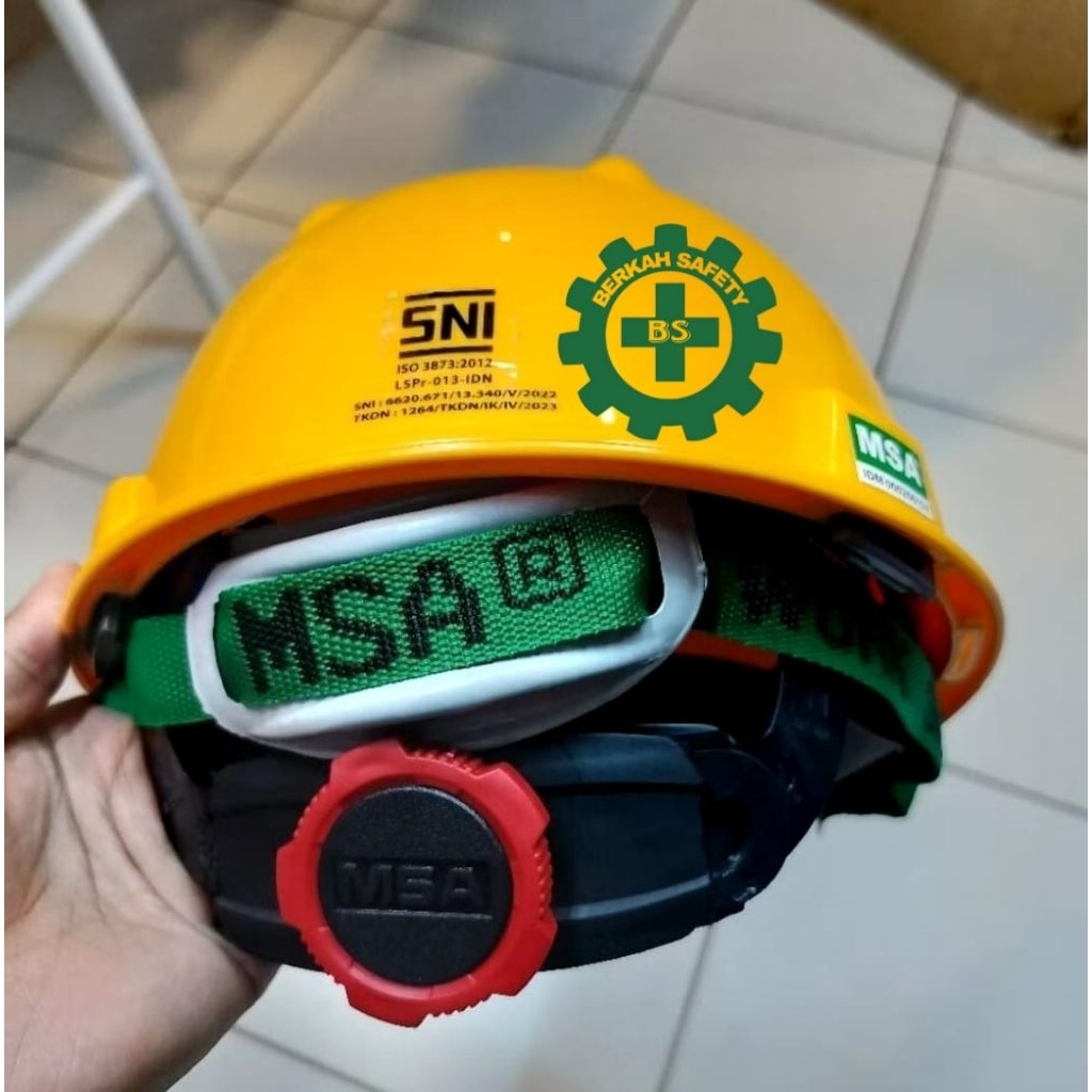 Jual Helm Safety proyek MSA V-Grad Fastrack Tali Dagu Original | Shopee ...