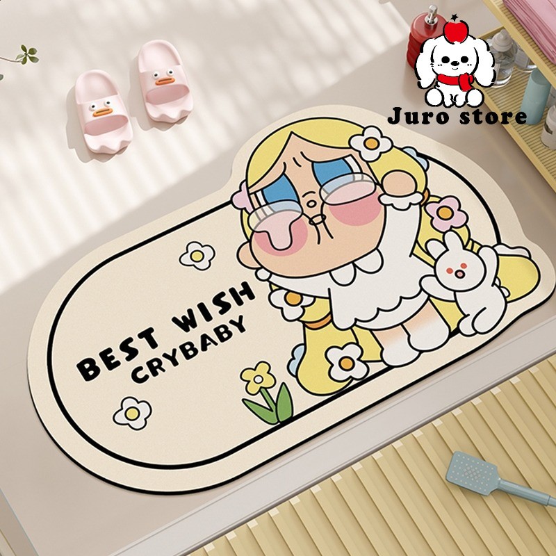 Jual JURO KESET LANTAI MOTIF KUROMI , POPMART CRYBABY , KITTY KARAKTER ...