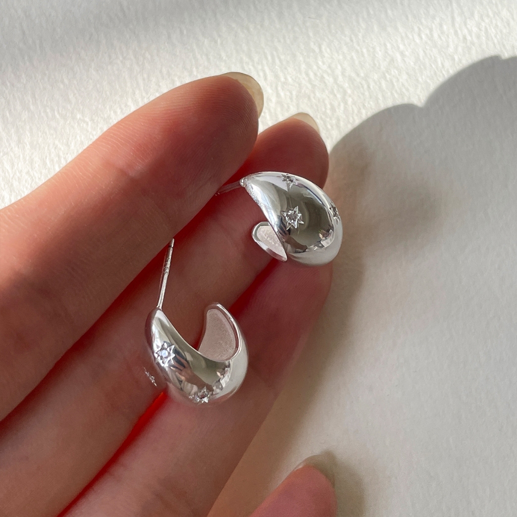 Jual Auravibe Jewelry - S925 Jarum Perak Anting-anting bentuk air mata ...