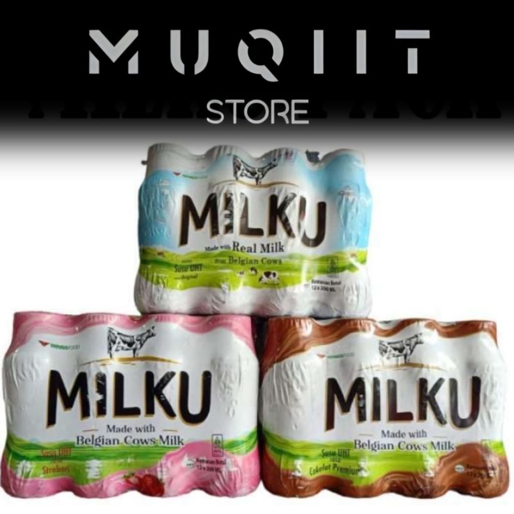 Jual MILKU Minuman Susu Botol isi 12 (1 Kardus) | Shopee Indonesia