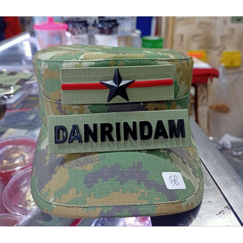 Jual Topi Pet PDL TNI Terbaru Brigjen Dan Nama Costum | Shopee Indonesia