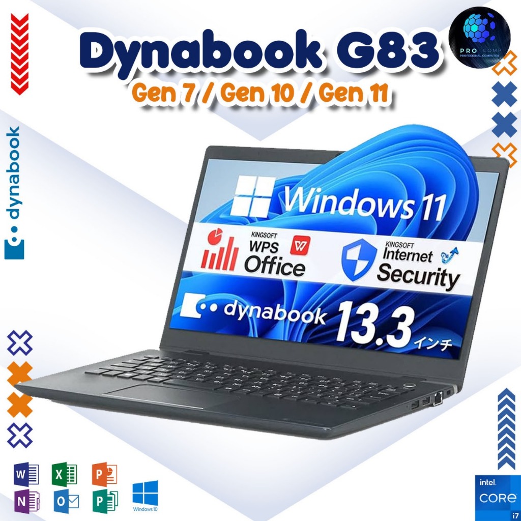 Jual Laptop Murah Toshiba Dynabook G83 Series Intel I7 / I5 RAM 16GB ...