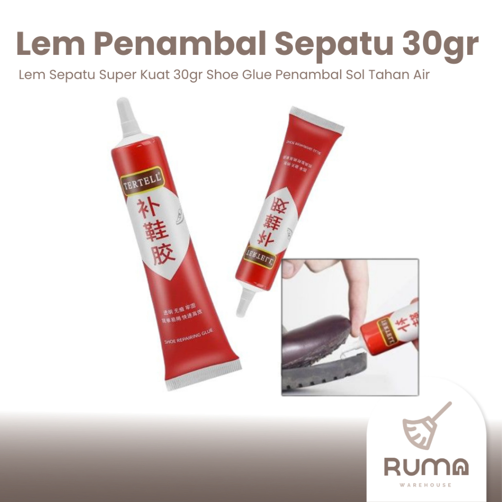 Jual Lem Sepatu Super Kuat 30 gram Shoe Glue Penambal Sol Tas Sendal ...