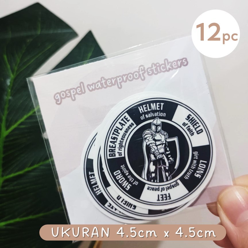 Jual (12pc) armour of God soldier tentara Kristus stiker sekolah minggu ...