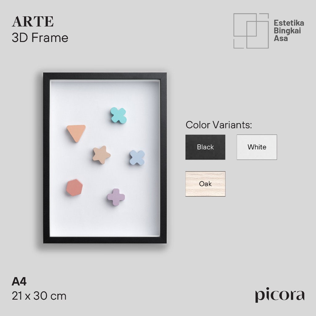 Jual [PICORA SURABAYA] 3D Frame A4 (21x30cm) Gift Bingkai Foto Mahar ...
