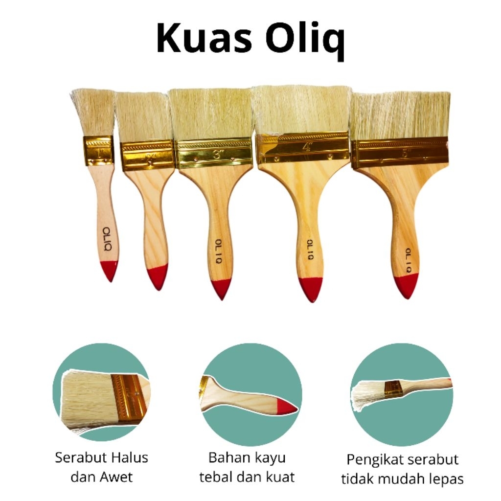 Jual Kuas Cat Tembok Oliq Original, Kuas Tukang Bangunan Kuas Cat Besi ...
