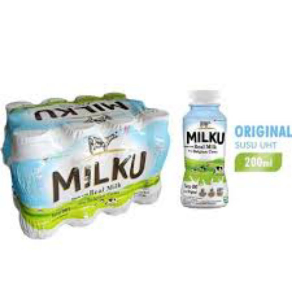 Jual milku Plain 1 krat isi 12 botol | Shopee Indonesia