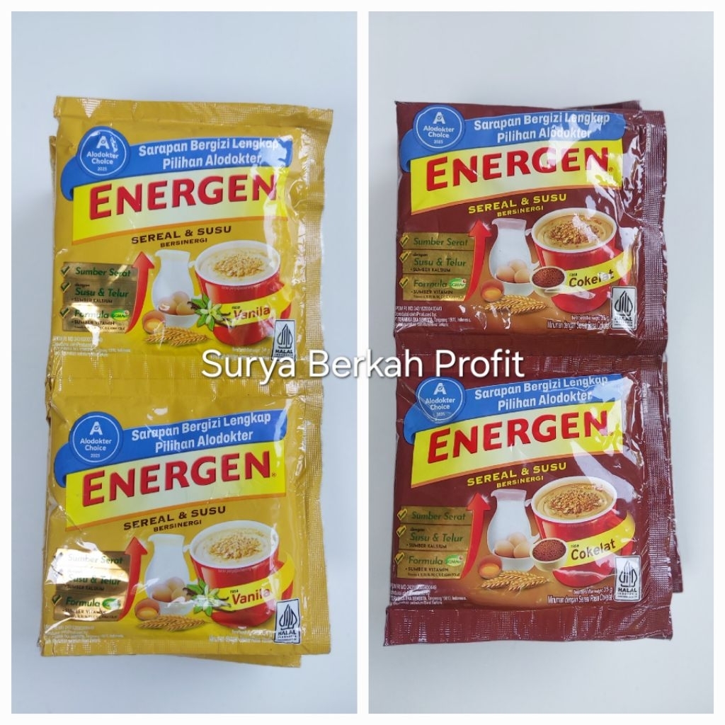Jual Energen 1 Renceng All Variant (10 pcs x 35 gram) | Shopee Indonesia