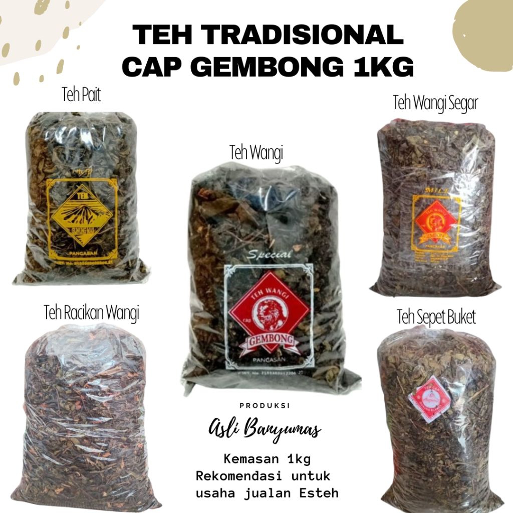Jual TEH TRADISIONAL CAP GEMBONG 1KG | TEH TUBRUK | TEH WANGI | KHAS ...