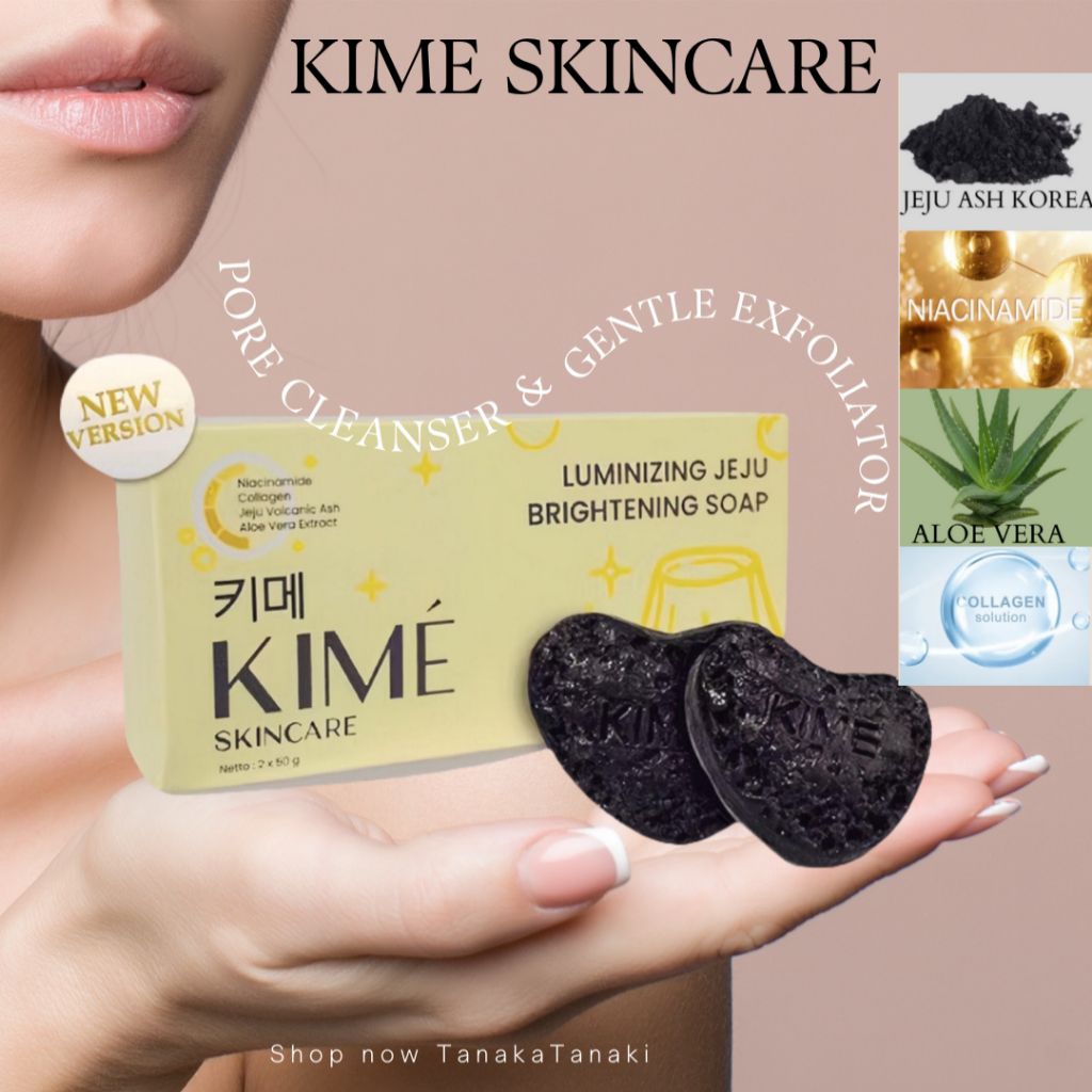 Jual SABUN KIME SKINCARE LUMINIZING JEJU KOREA ORIGINAL PEMUTIH WAJAH ...