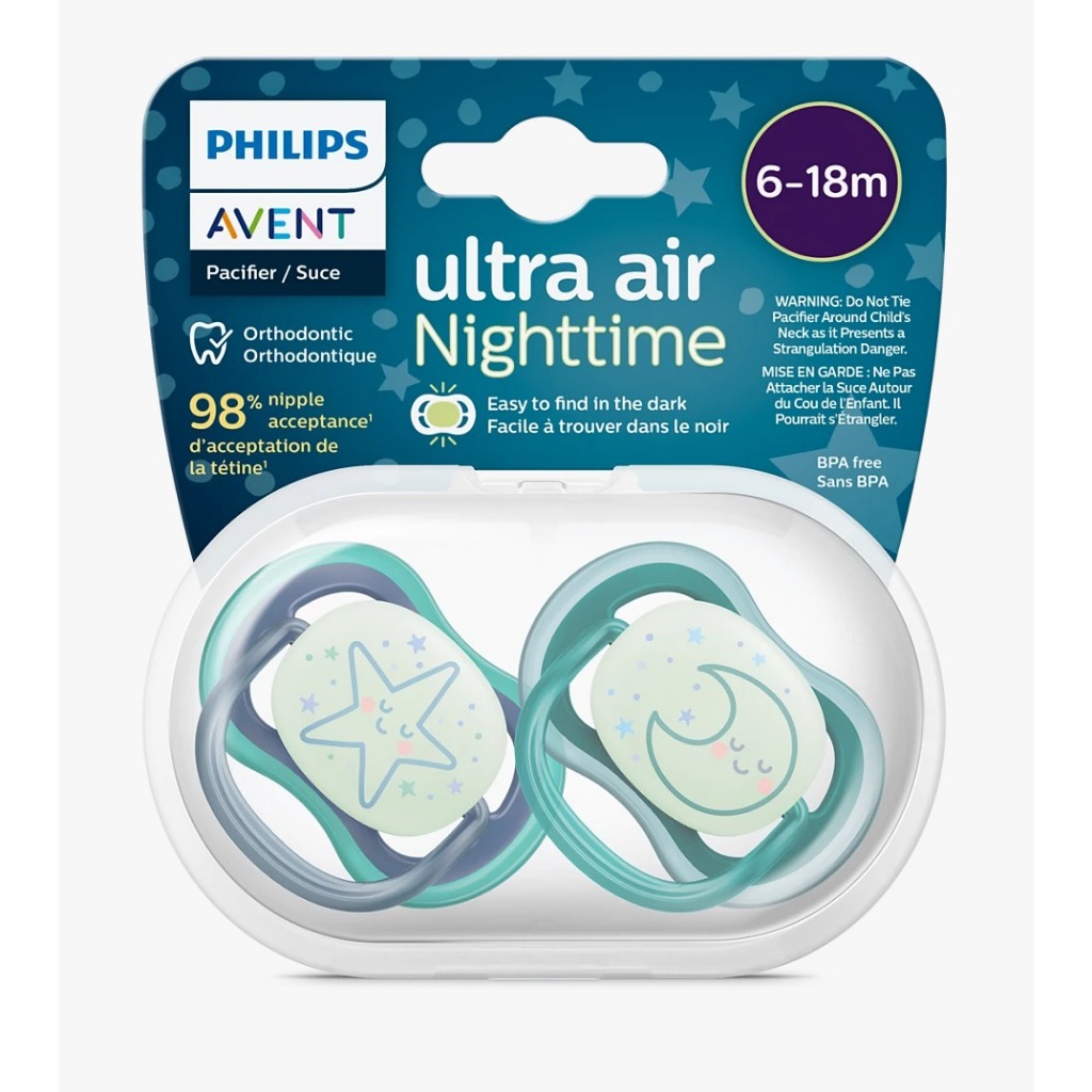 Jual AVENT PHILIPS EMPENG ULTRA AIR NIGHTTIME 6-18 MONTH 2 PCS WARNA ...
