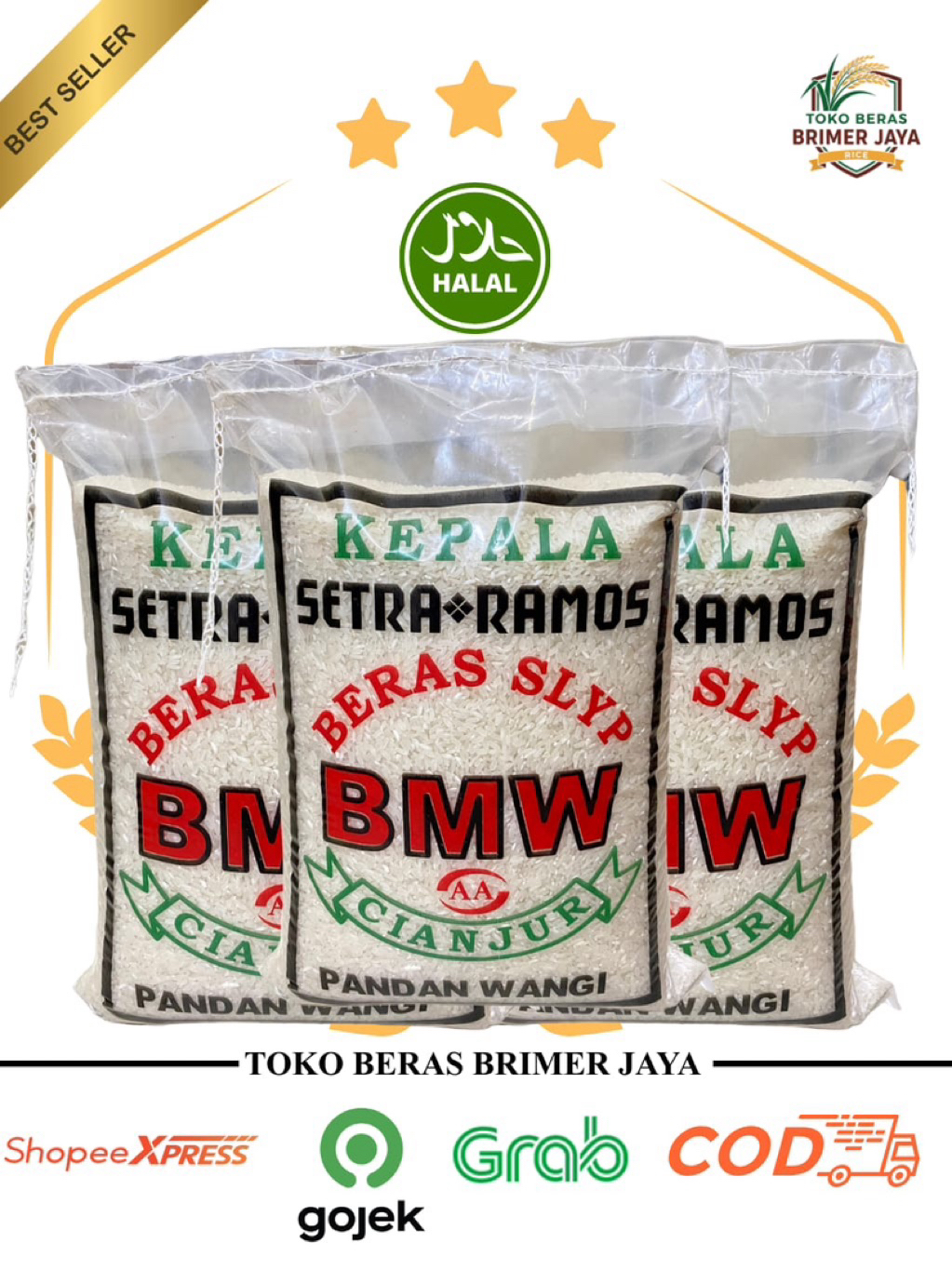 Jual BERAS BMW CIANJUR 5KG 10KG 20KG | Shopee Indonesia