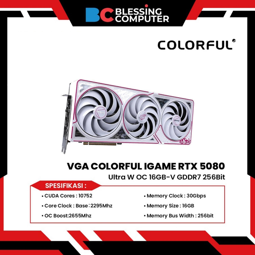 Jual VGA COLORFUL IGAME RTX 5080 Ultra W OC 16GB-V GDDR7 256Bit ...
