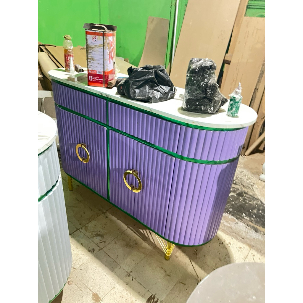 Jual [Custom Made] Bufet Oval Premium Elestra | Diswar Credenza ...