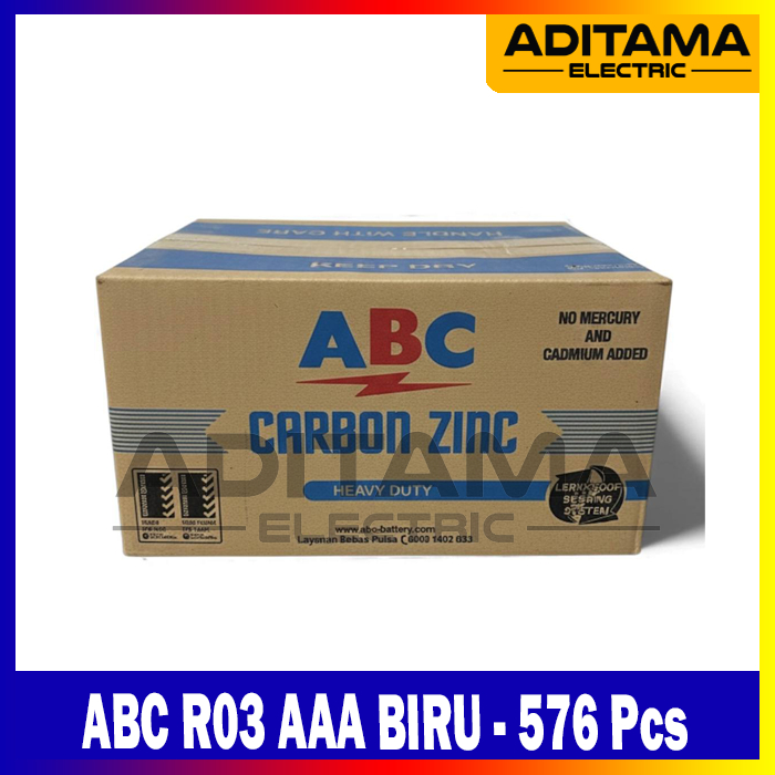 Jual Harga Per Karton Baterai Abc Biru R03 LR03 AAA A3 Isi 48 Renceng ...