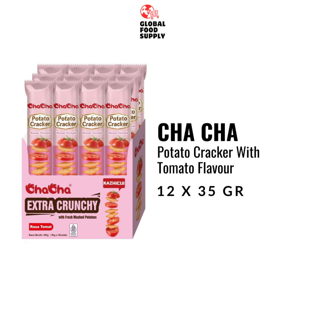 Jual [TERMURAH] Chacha Potato Cracker With Tomato Flavor 35gr | EXP 09 ...