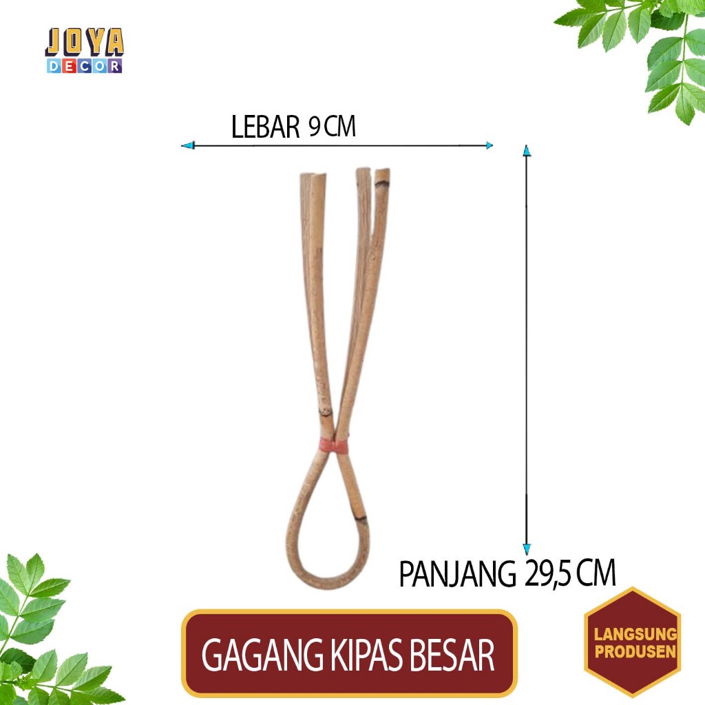 Jual Gagang kipas bambu bahan rotan / Tangkai kipas bambu bahan rotan ...