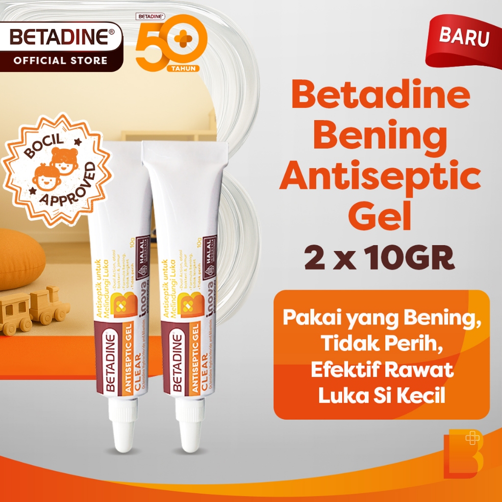 Jual BETADINE BENING ANTISEPTIK GEL 10ML Twin Pack | Shopee Indonesia