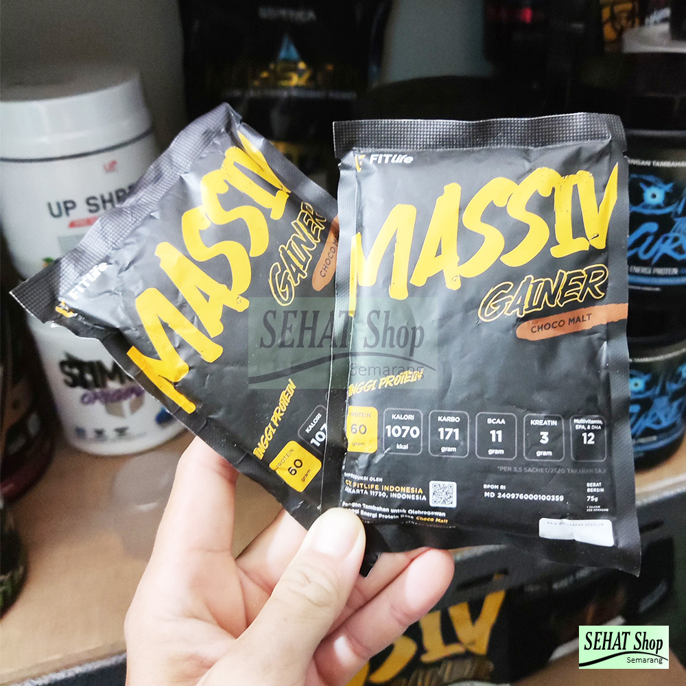 Jual FITLIFE Massiv Gainer 1 Sachet 75 Gram Supplement Fitness Mass ...